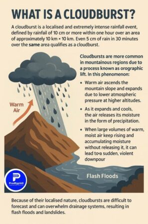 Cloudburst Explained: Causes, Flash Flood Impact