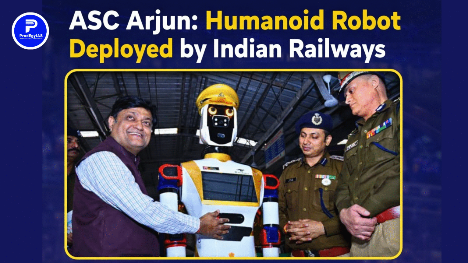 ASC Arjun: Humanoid Robot Deployed by Indian Railways for Smart Station ...